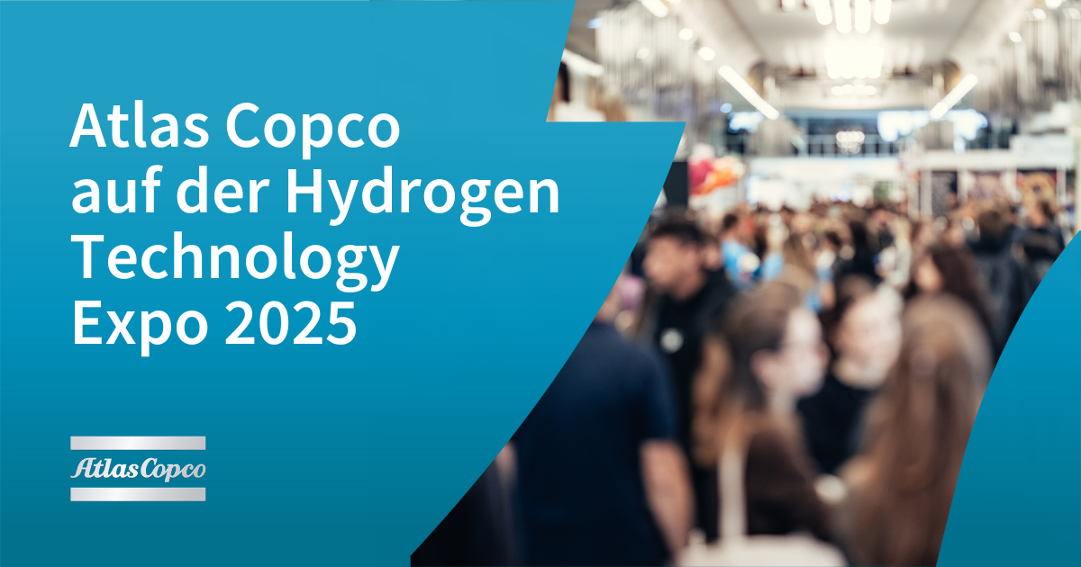 Atlas Copco auf der Hydrogen Technology Expo 2025 – Gemeinsam für eine nachhaltige Zukunft